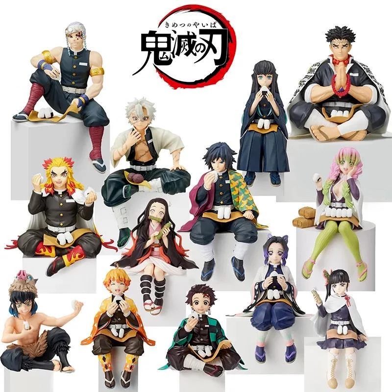 Bonecos De PVC Anime Demon Slayer Sit Versão Figura Kamado Tanjirou ...