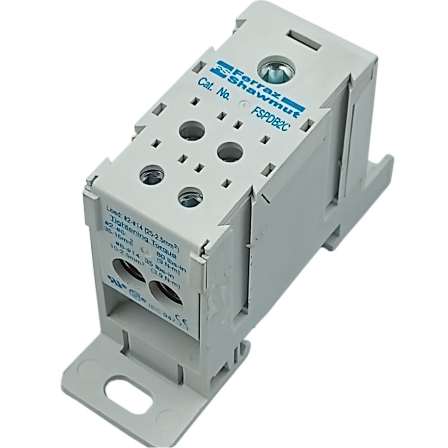 Bloco de Distribuição de Energia Ferraz Shawmut FSPDB2C 600V | Shopee ...