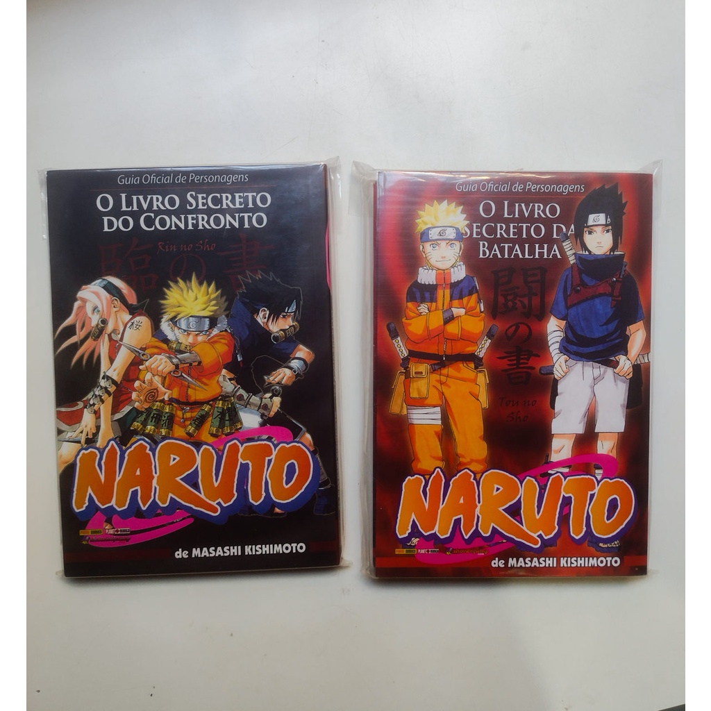 Databooks Naruto: O Livro do Confronto e O Livro Secreto da Batalha (c/ avaria) | Shopee Brasil