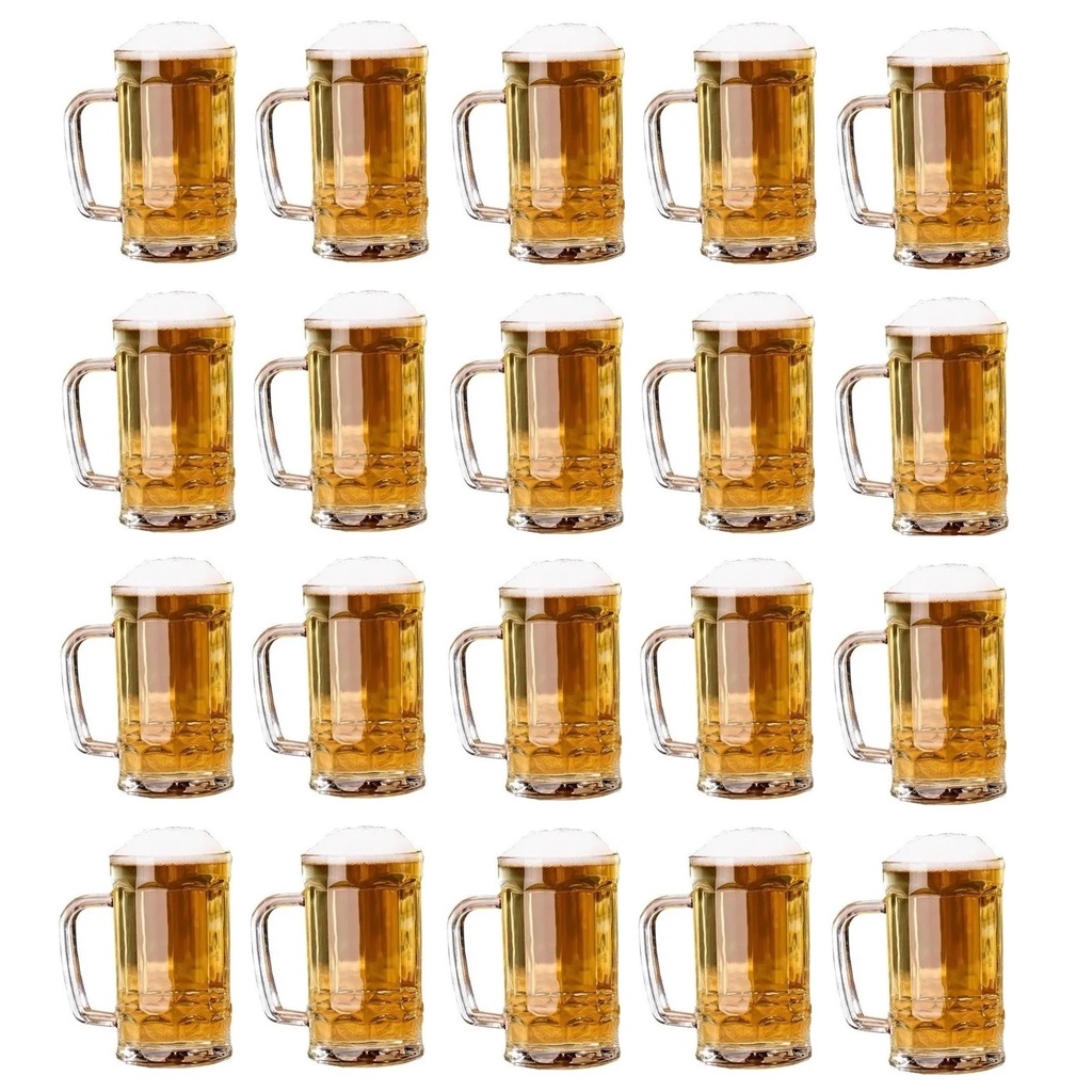 Kit Copo Caneca De Chopp Cerveja 400ml Vidro | Shopee Brasil