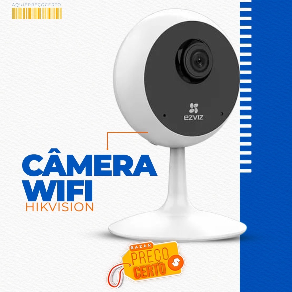 Camera wifi Hikvision C1C imagem em HD ENVIO IMEDIATO | Shopee Brasil