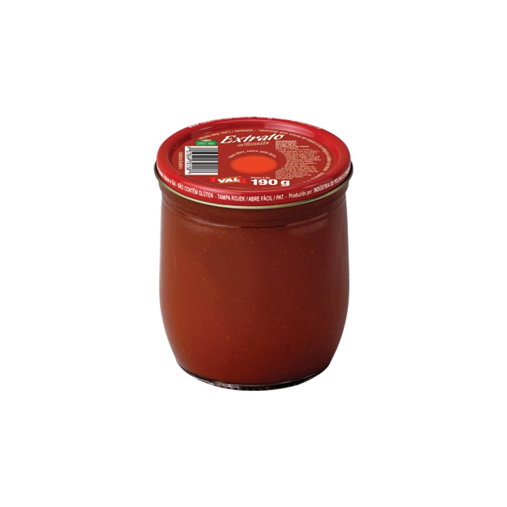 Extrato de Tomate Copo de Vidro Val 190g | Shopee Brasil