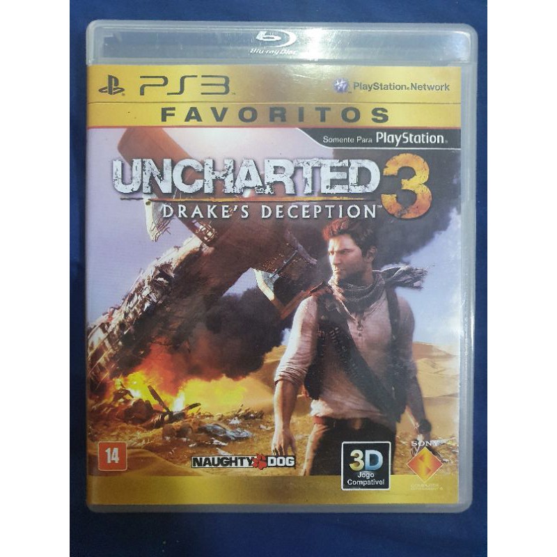 Uncharted 3 Ps3 Original Físico Playstation 3 - Escorrega o Preço