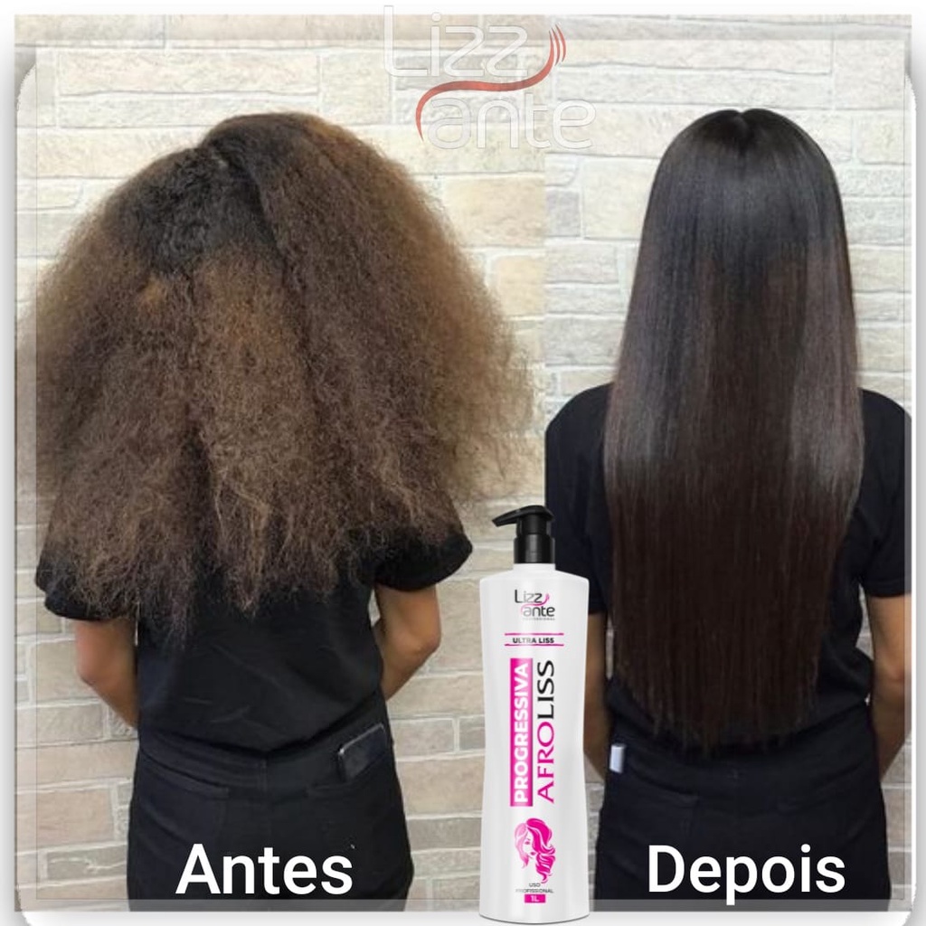 Escova Progressiva Afroliss 1 Litro - Alisa Afro - Liso Perfeito - Para ...