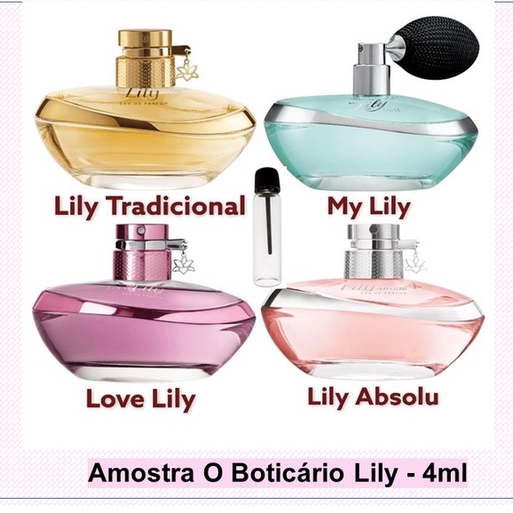 Lily Eau De Parfum O Boticário 4ml | Shopee Brasil