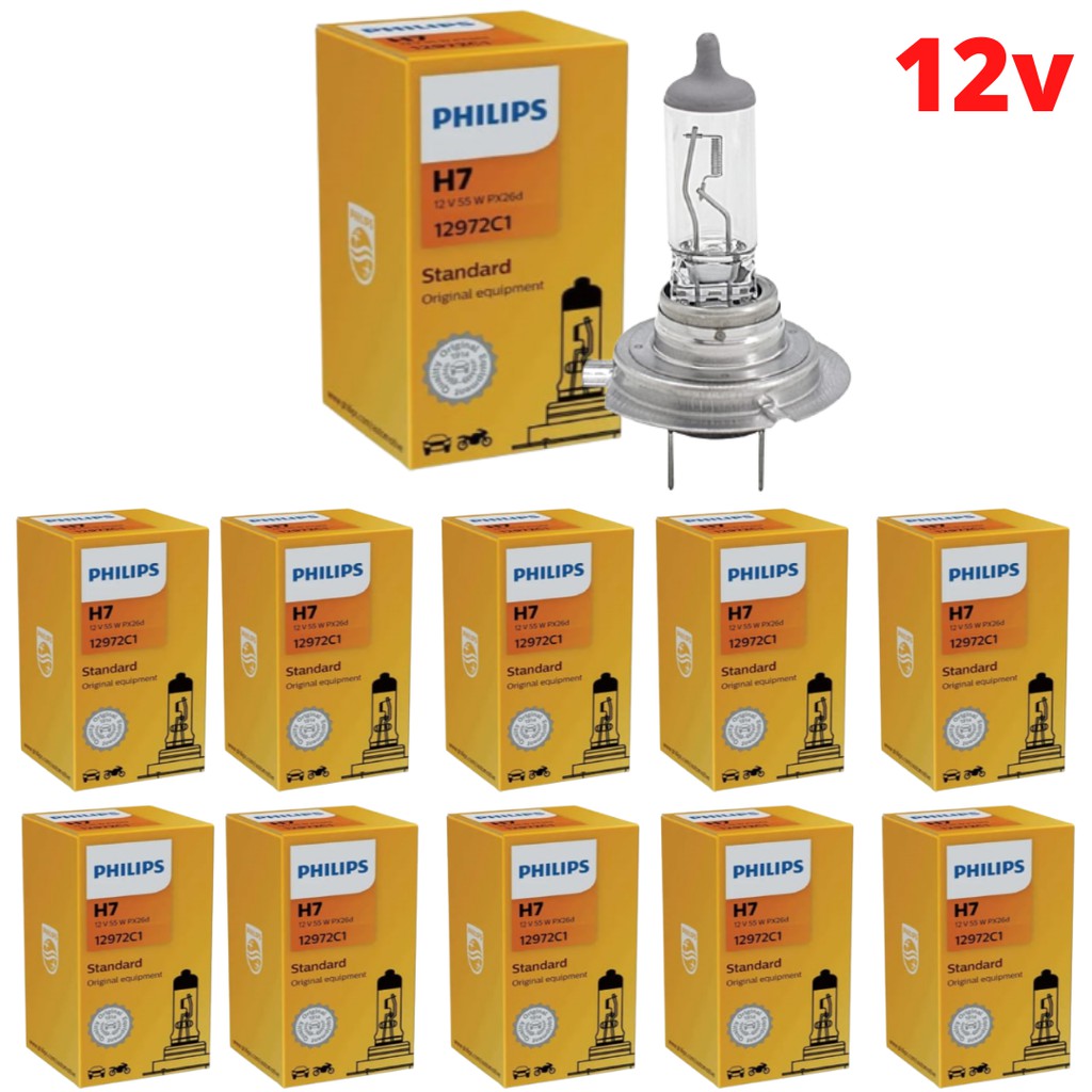 Lote 10 Lampadas Automotiva 12v 55w Original Philips ( Atacado ...