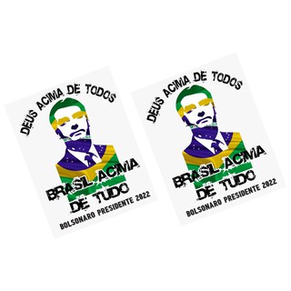 10 Adesivos Bolsonaro - 15x8 - 2022 | Shopee Brasil