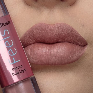 Ruby Rose - Batom Duo Lips Feels 360 | Shopee Brasil