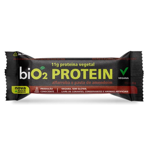 Barra De Proteína Alfarroba E Pasta De Amendoim Bio2 45g | Shopee Brasil