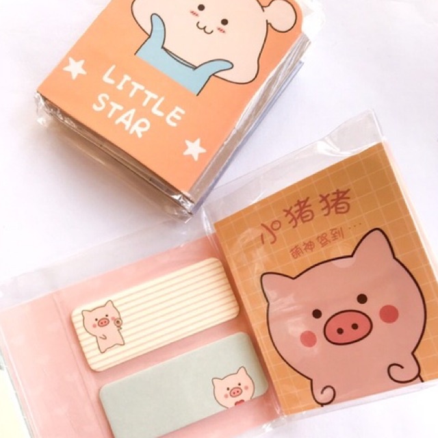 Caderninho de post its kawaii / kit com 7 post its diferentes / 7 ...