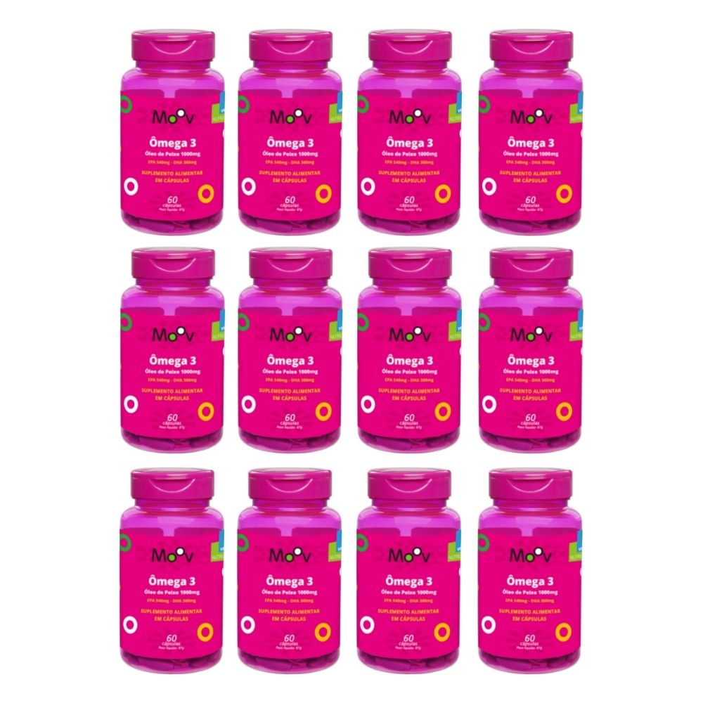 Kit 12 Ômega 3 - Epa/dha 1000mg - Original C/ 60 Cápsulas | Shopee Brasil
