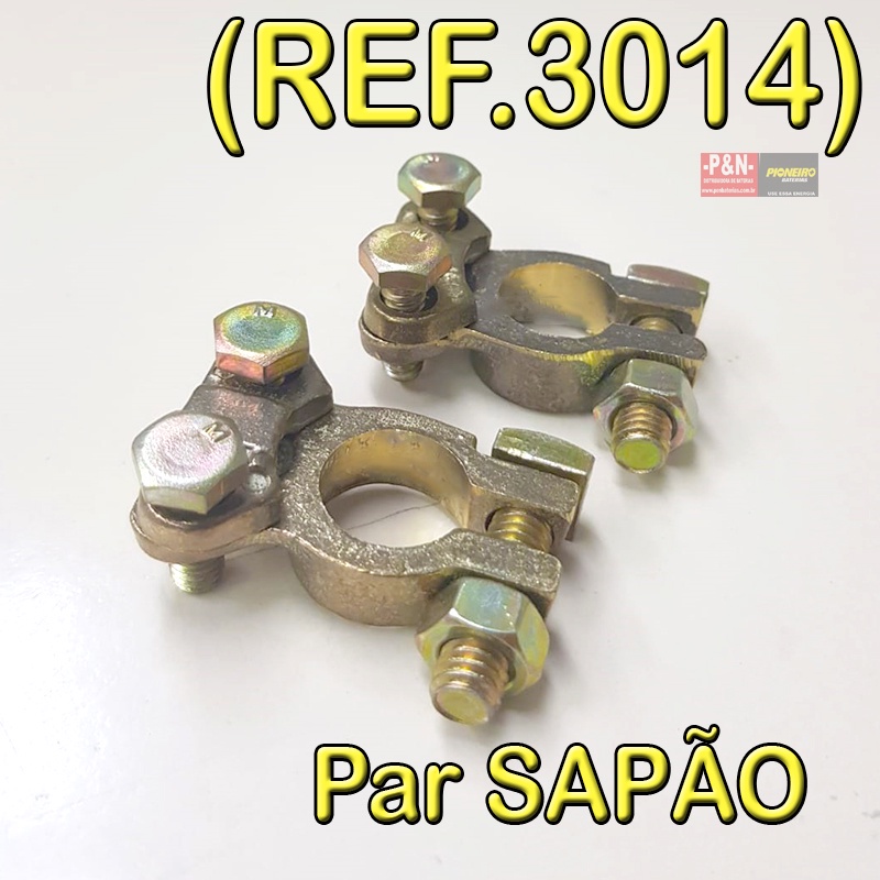 KIT 02 TERMINAL CONECTOR POLO BATERIA AUTOMOTIVO tipo SAPAO - par ...