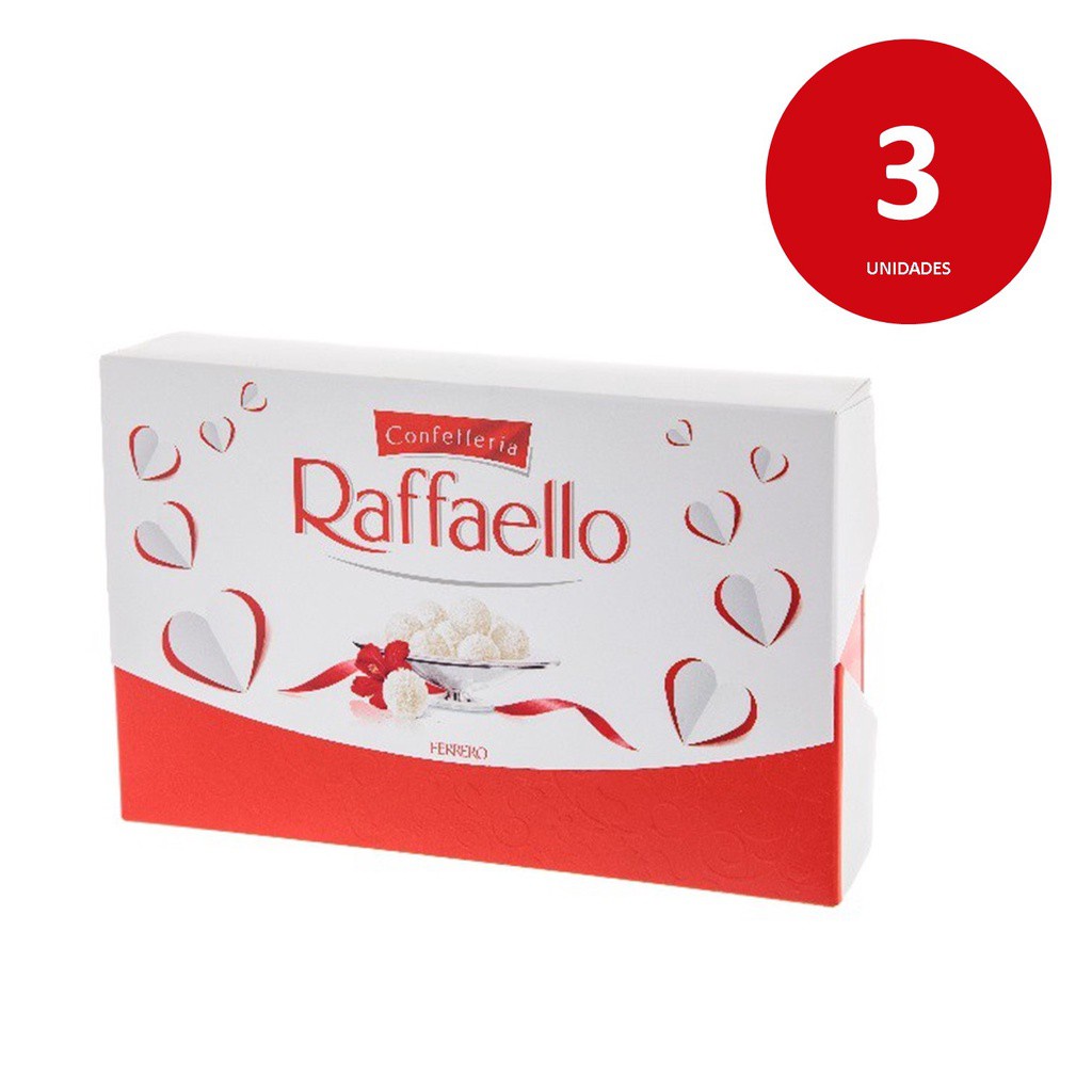 Kit C 3 Bombom Raffaello 90g Da Ferrero Rocher Shopee Brasil