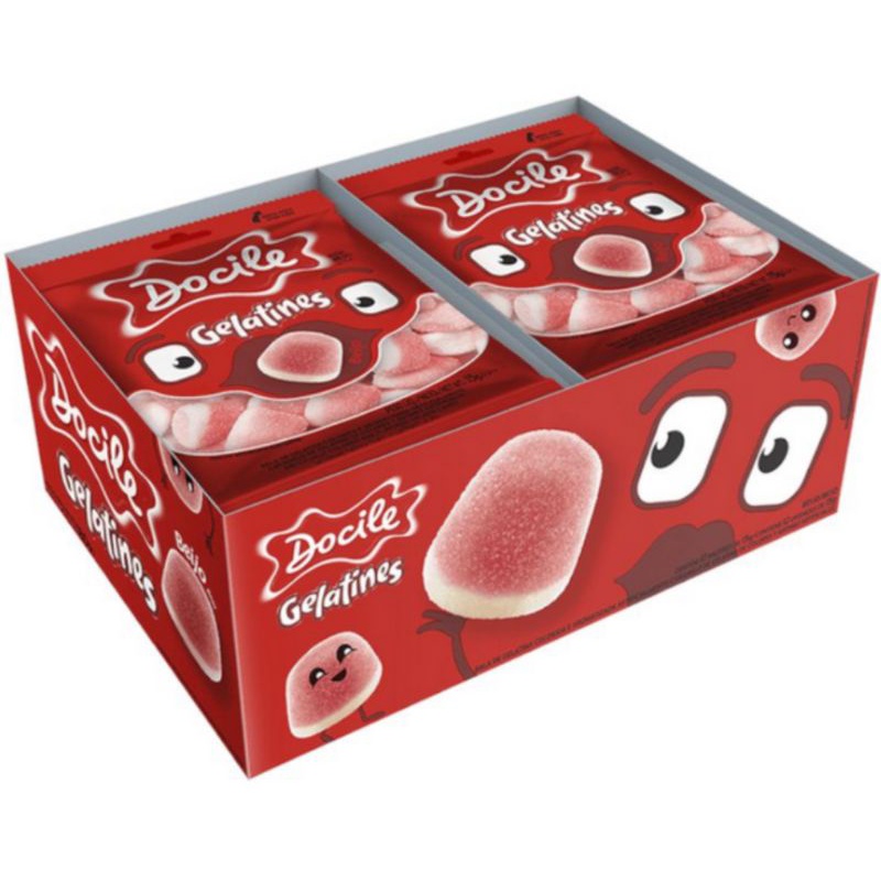 Bala Docile- Gelatines Beijo- caixa com 12 unidades | Shopee Brasil