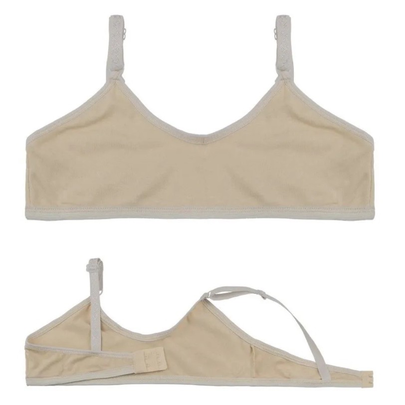 Top Juvenil Infantil Sutiã Cotton Colegial Sem Bojo Roupa menina Intima ...
