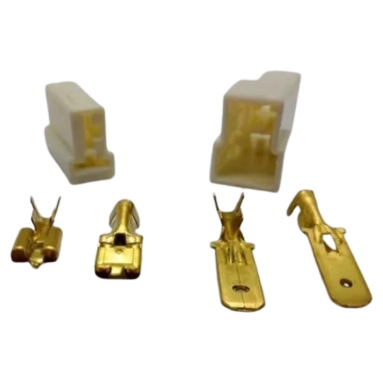 Conector 2 Vias Macho / Femea Faston 6,3mm Em T Universal | Shopee Brasil