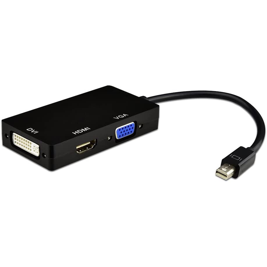 Mini Displayport Para Vga Dvi Hdmi 4k 3k Thunderbolt Entrada Do ...