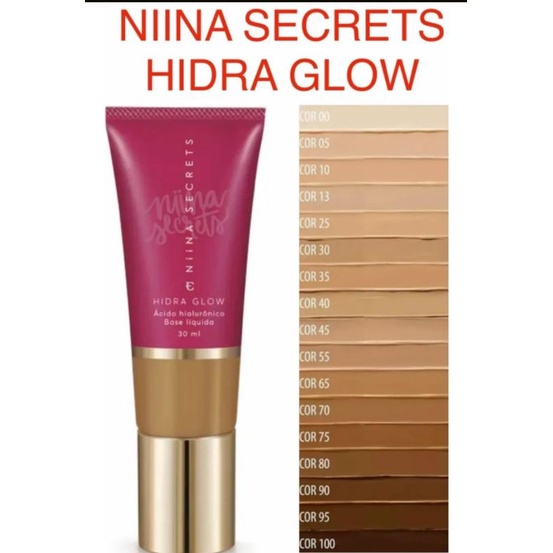 Base Líquida Hidra Glow 30ml Niina Secrets Eudora | Shopee Brasil