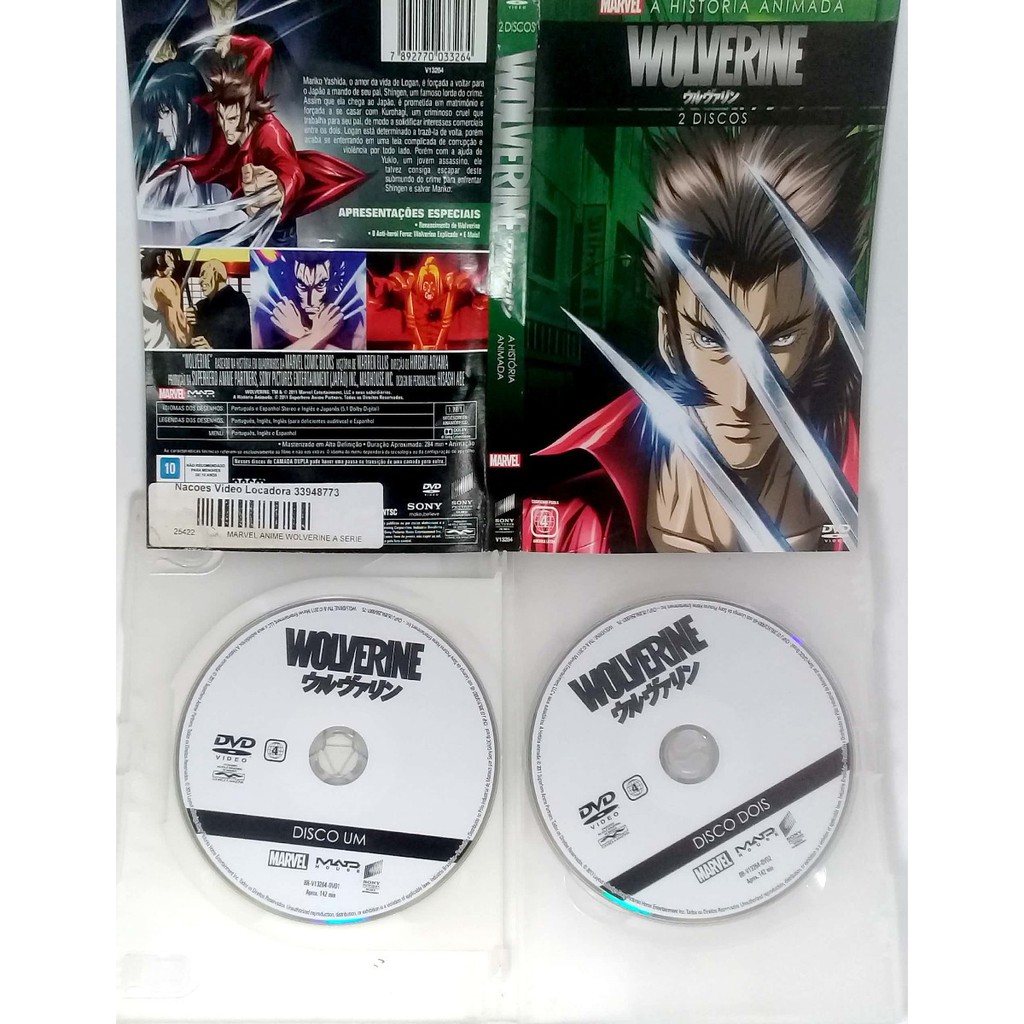Dvd - Wolverine A Historia Animada - Duplo - Original | Shopee Brasil