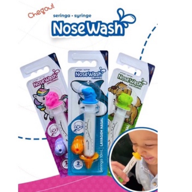 Seringa para lavagem nasal infantil bebe - Nosewash | Shopee Brasil