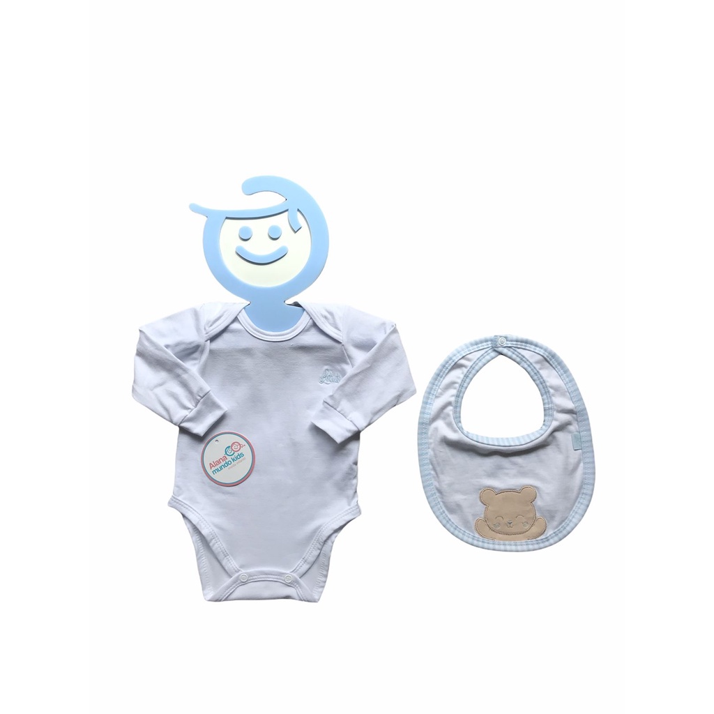 KIT MASC BEBE BODY E BABADOR BRANCO | Shopee Brasil