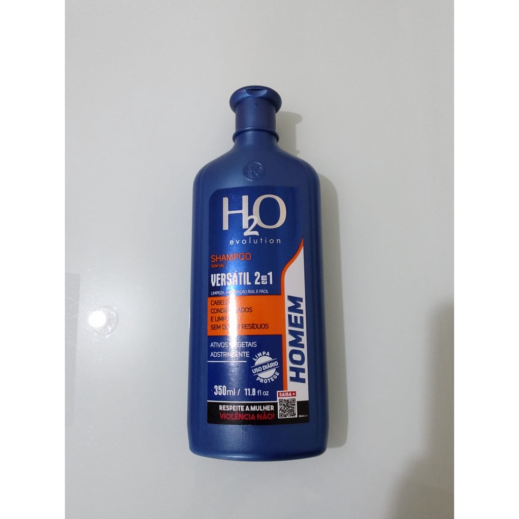 SHAMPOO VERSÁTIL 2X1 h20 MASCULINO 350ML - shampoo e condicionador para ...