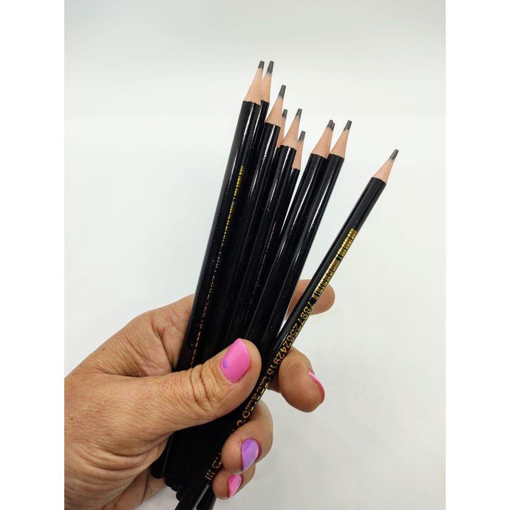 Kit com 10 Lapis Grafite / Lápis Preto n2 | Shopee Brasil