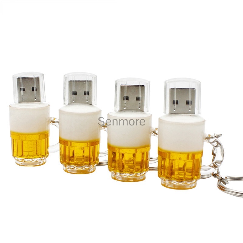 Especial Modelo Caneca De Cerveja pendrive USB flash drive 128GBbeer ...