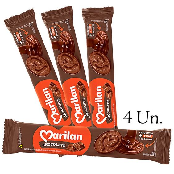 Biscoito Marilan Chocolate Bolacha Mais Fininha e Crocante | Shopee Brasil