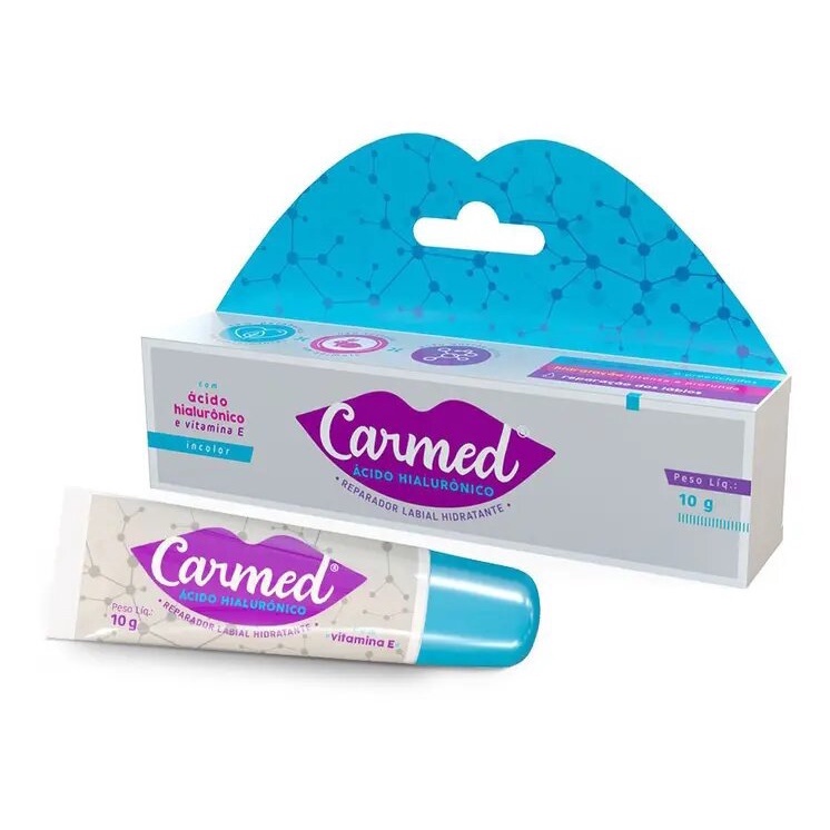 Hidratante Labial Carmed Ácido Hialurônico 10G - CIMED | Shopee Brasil