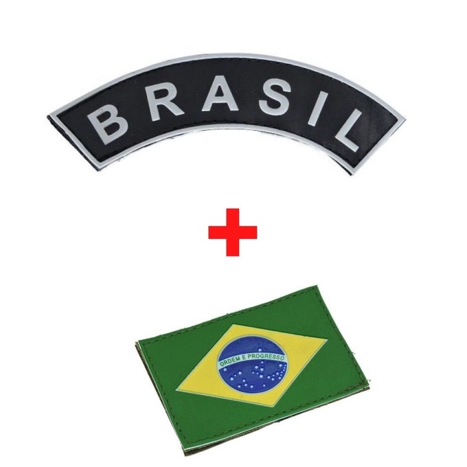 Kit Patches Bandeira Brasil + Tarjeta | Shopee Brasil
