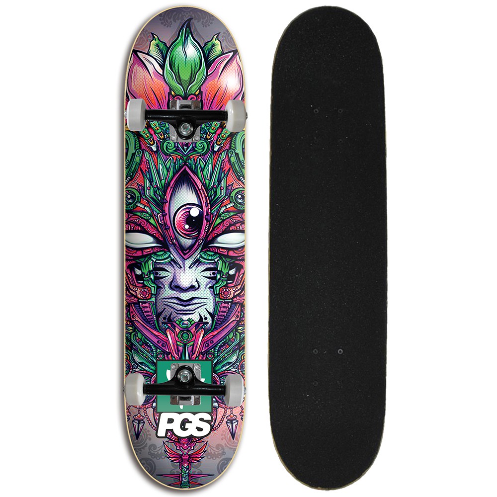 Skate Completo Iniciante Progress - PGS Psicodelico | Shopee Brasil