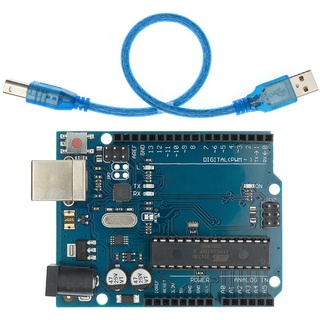 Um Conjunto Uno R3 (Ch340G) Mega328P Para Arduino Uno R3 Com Cabo Usb Atmega328P | Shopee Brasil