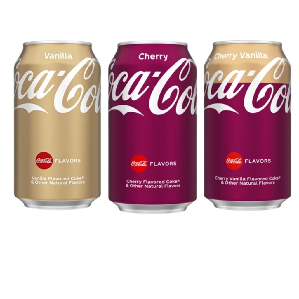 Kit 3 Refrigerantes Importados Lata Coca Cola Sabores | Shopee Brasil