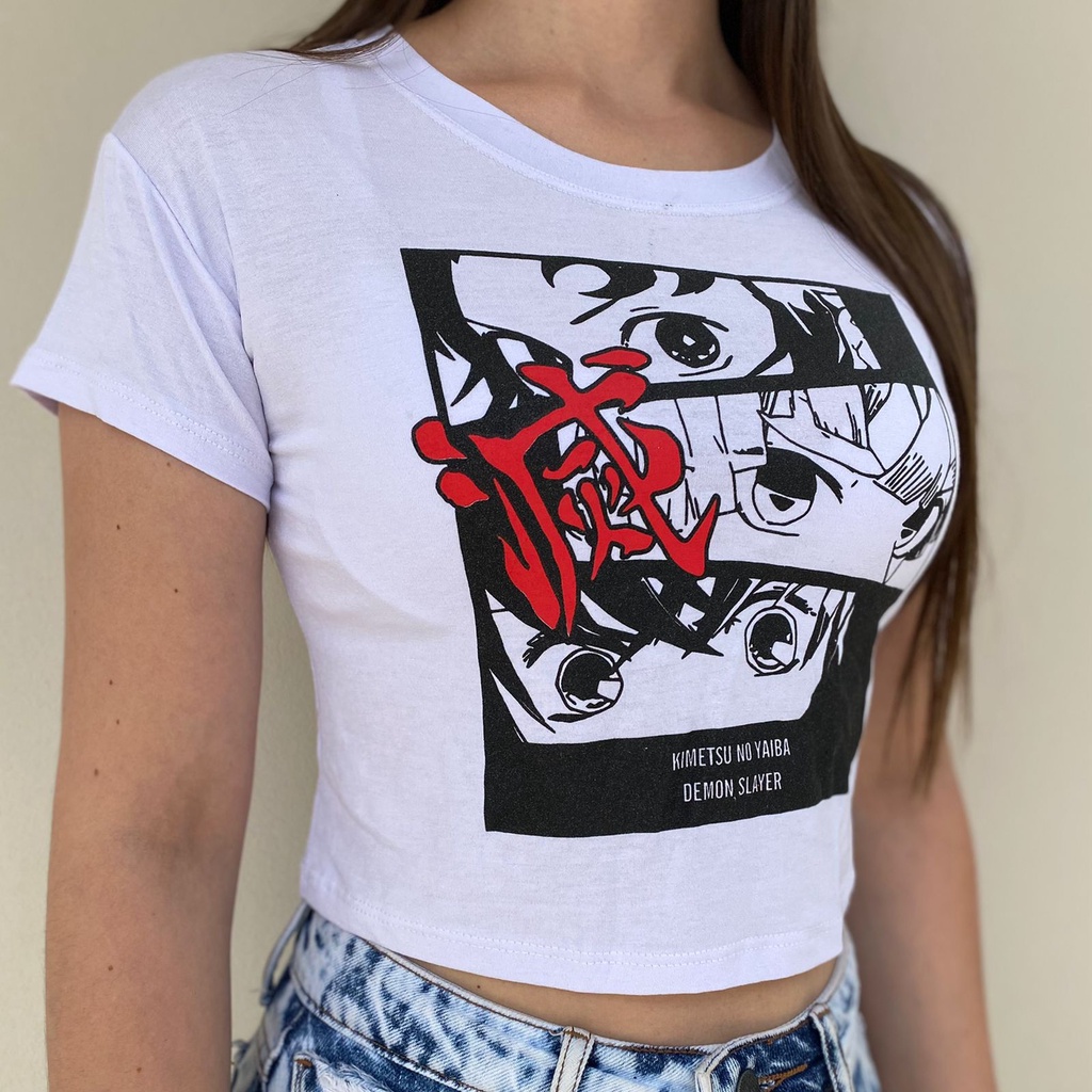 Camiseta Cropped Naruto Uzumaki Akatsuki Shippuden Geek Anime Manga ...