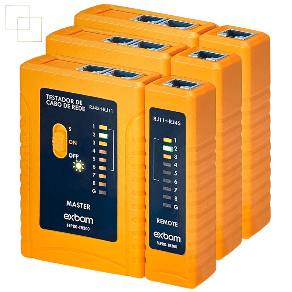 Testador De Cabo De Rede Rj45 Cat5 Cat6 Rj11 Lan Teste Profissional ...