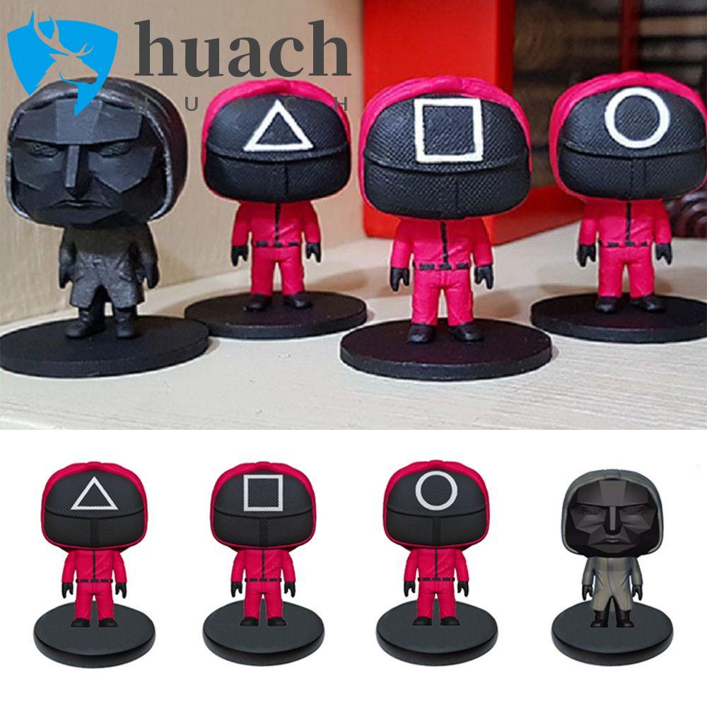 Squid Game Toy Model Action Figure Red Hood Man Desktop Ornaments ...