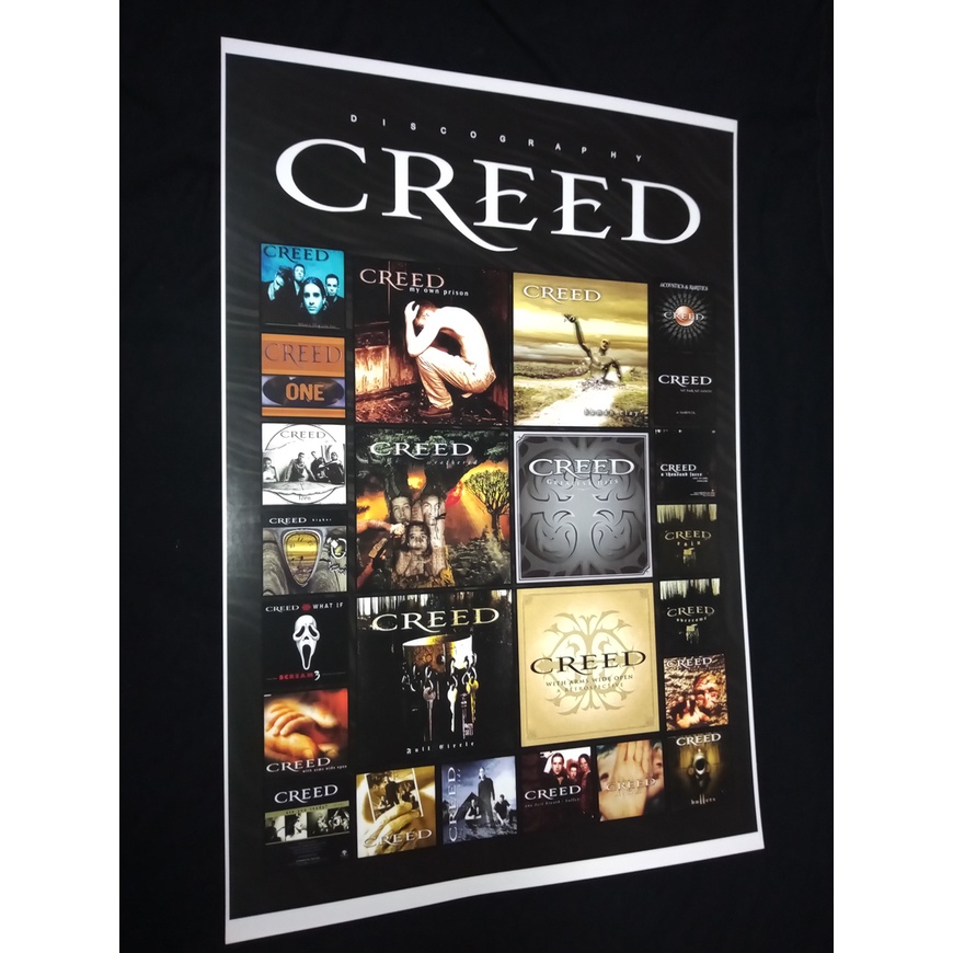 CREED poster cartaz banda Creed rock vinil Prison single Human ...