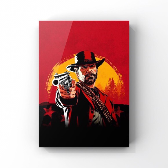 Placa Red dead Redemption 2 033 | Shopee Brasil
