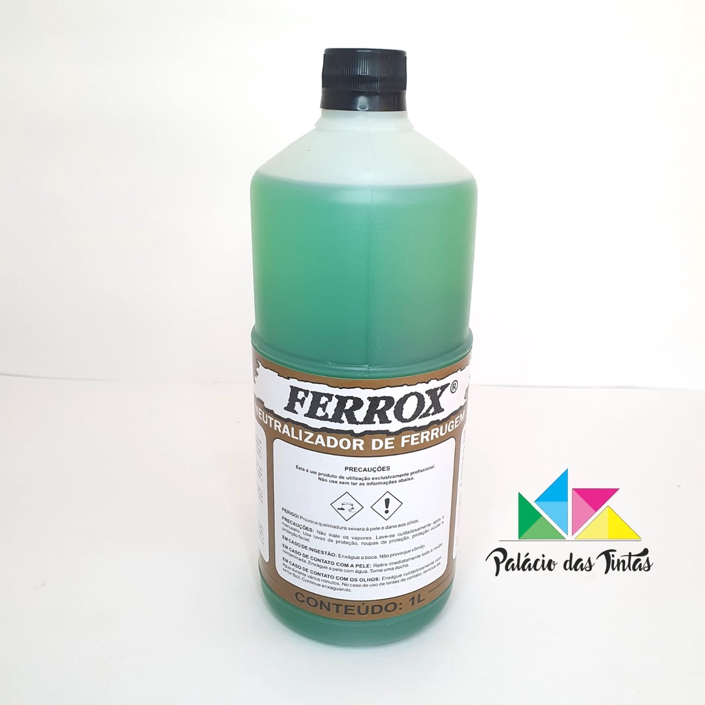 Ferrox - neutralizador de ferrugem - 1 litro | Shopee Brasil