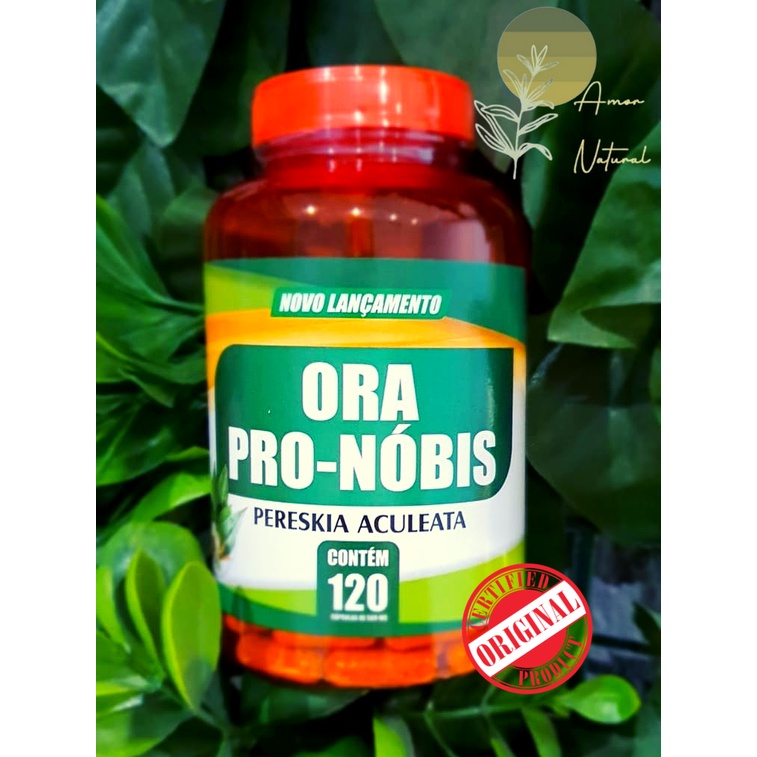 Oras Pro Nobis - 120 capsulas 500 mg | Shopee Brasil
