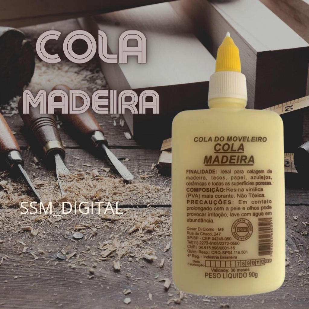 COLA MADEIRA ALTA RESISTENCIA COLAGEM RAPIDA KIT 2 UND PRONTA ENTREGA ...