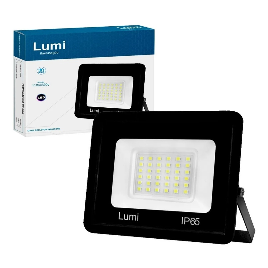Holofote Refletor Super Forte Led 100w Bivolt Ip65 Universal | Shopee Brasil