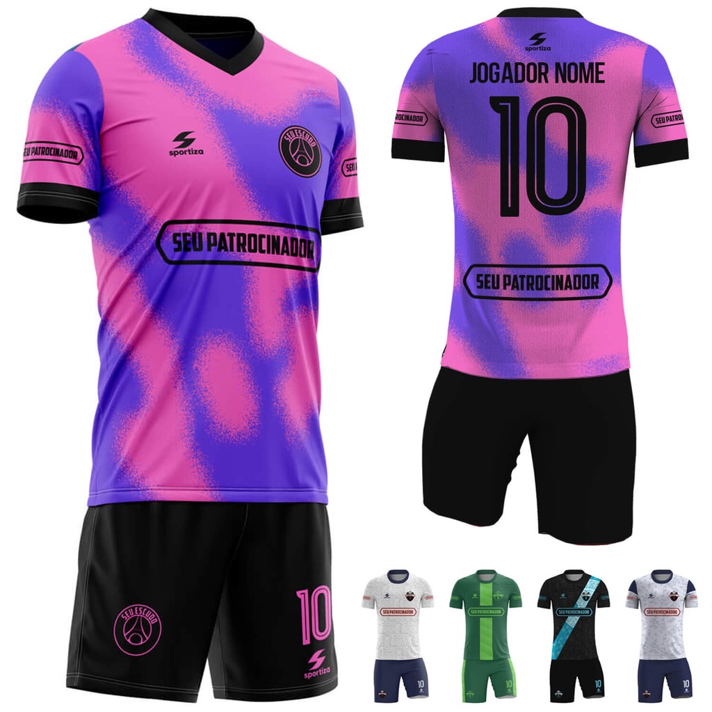 Uniforme Futebol Personalizado Kit Com 10 | Shopee Brasil