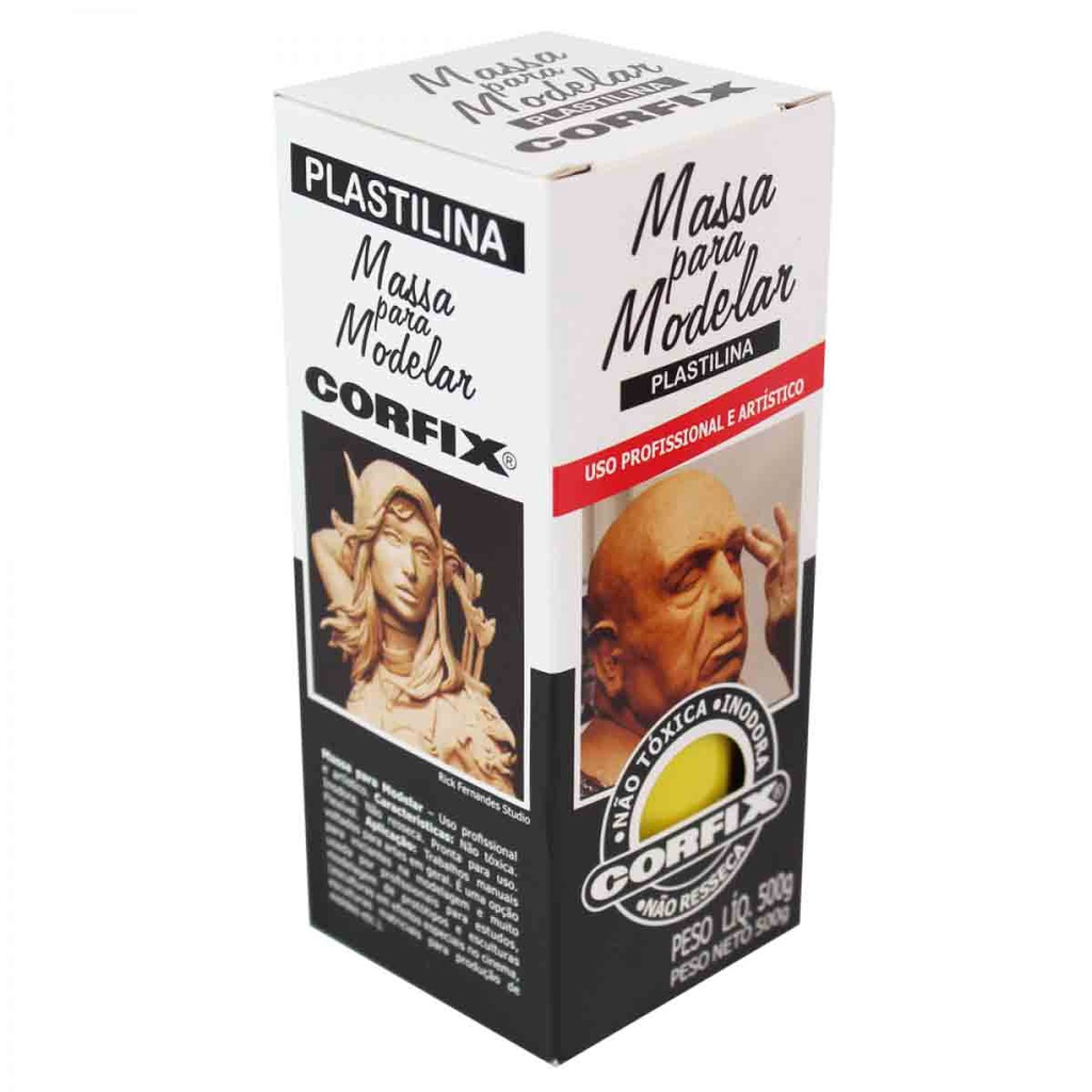 Massa Plastilina Corfix 308 Amarelo Ouro 500g | Shopee Brasil