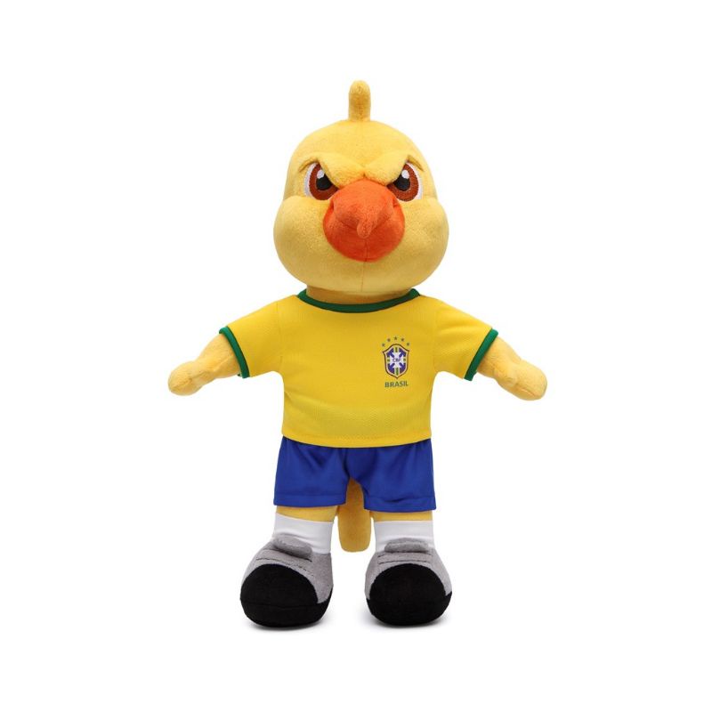 Mascote Canarinho Seleção Brasileira Pelúcia Brasil Oficial Presente ...