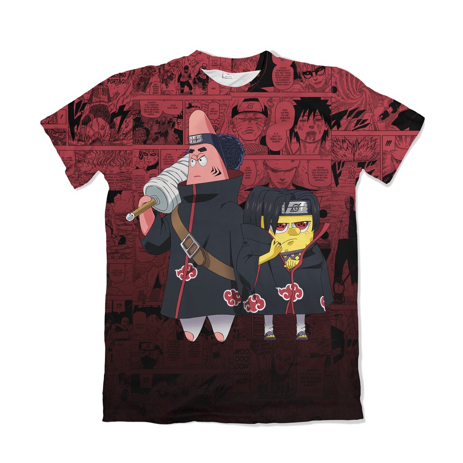 Camisa Patrick Kisame E Bob Esponja Itachi Uchiha Akatsuki Shopee Brasil
