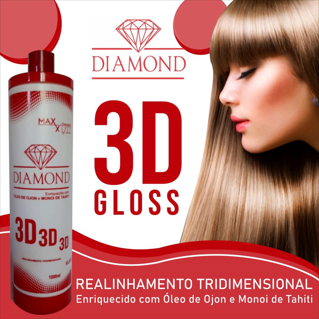 Escova progressiva diamond 3D Maxx Lyzz professional 1L | Shopee Brasil