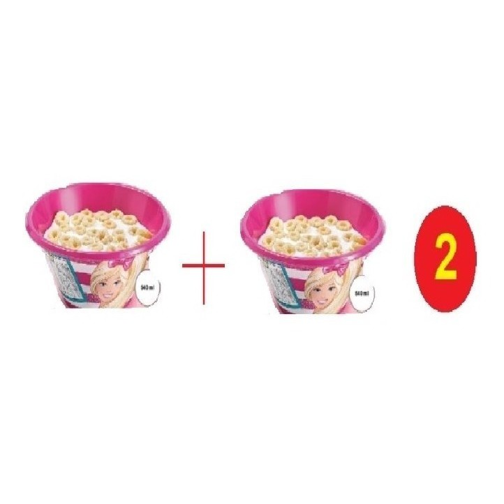 Kit 2 Bowl Barbie Pote Avon Orginal 540ml Infantil Disney | Shopee Brasil