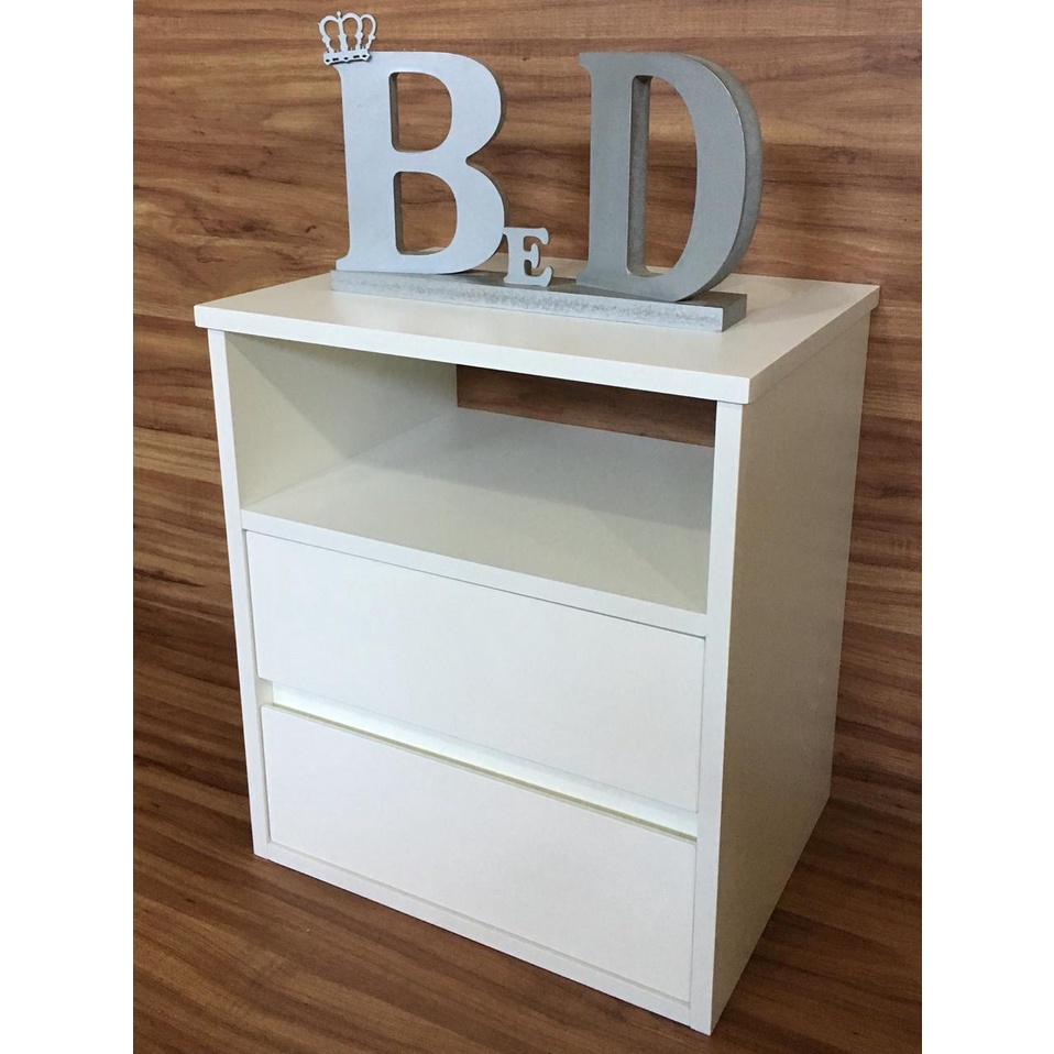 Criado Mudo Suspenso com 2 gavetas e 1 Nicho 30X45X30 | Shopee Brasil